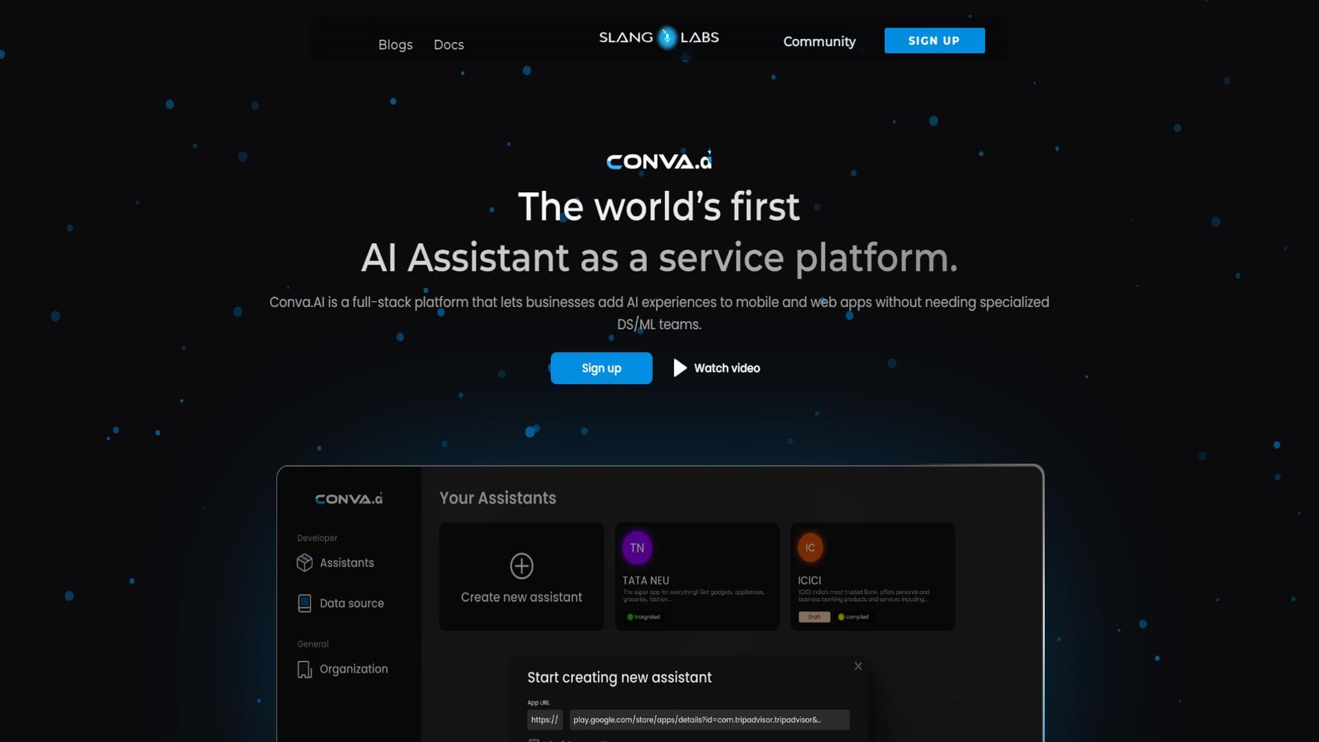 Conva.AI-世界首个 AI 助手即服务平台